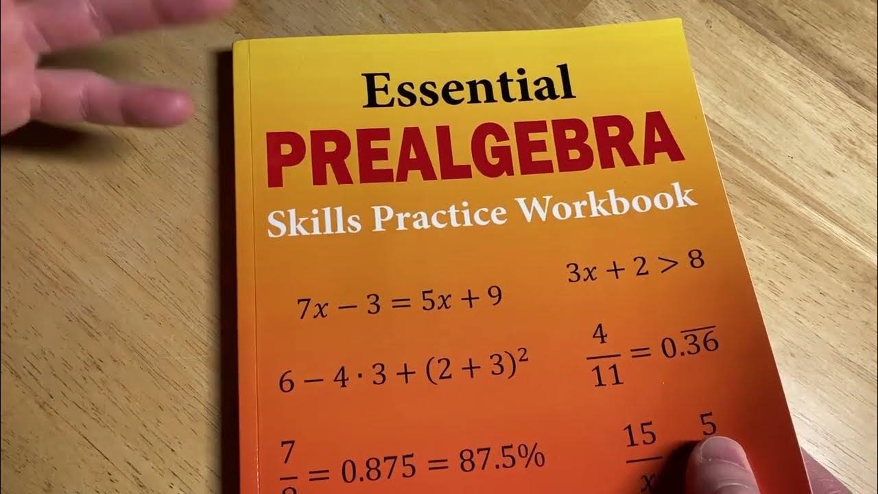 Pre-Algebra Book with Answers for Math Beginners - YouTube