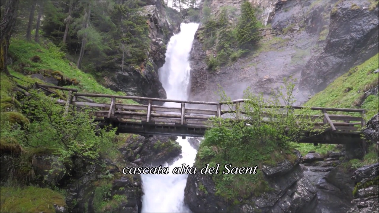 Trentino,Val di Rabbi , percorso delle cascate e ponte sospeso - YouTube