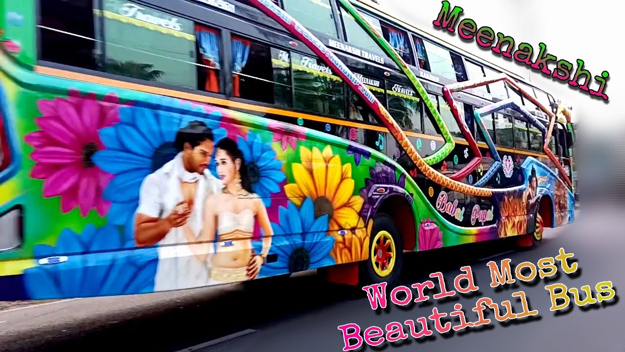 3D Paint Sleeper Bus || Beautiful Bus || West Bengal Tourist Bus || Car ...
