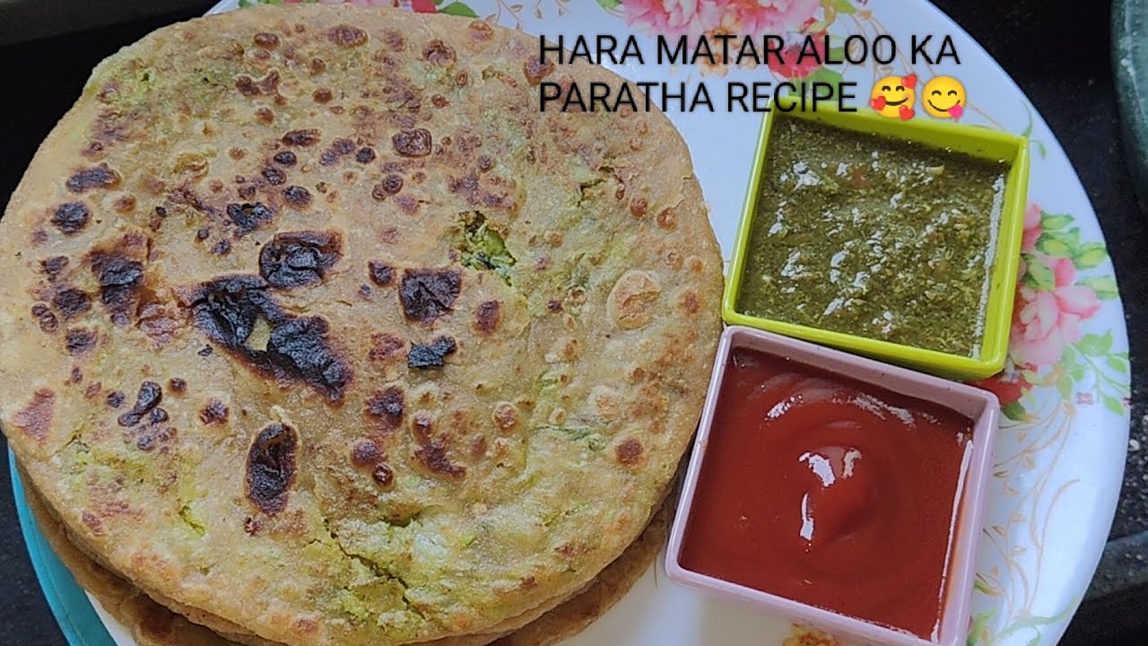ALOO MATAR PARATHA RECIPE|Matar paratha|Easy matar paratha recipe ...