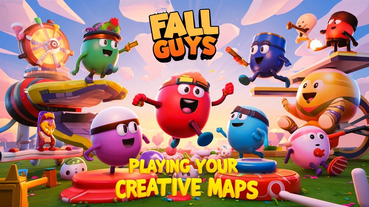 🔴PLAYING YOUR CREATIVE LEVELS 🔴FALL GUYS CUSTOM | SURVIVAL CREATIVE ...