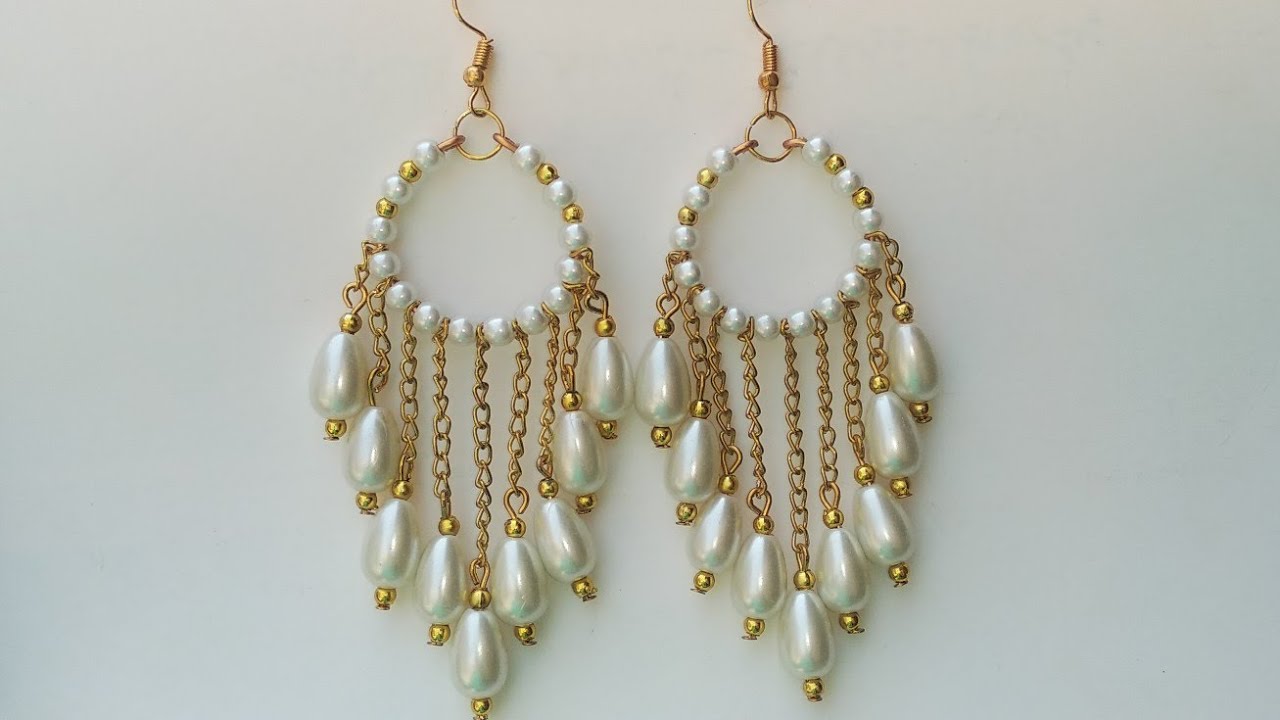 Beaded Earring tutorial 5 - YouTube