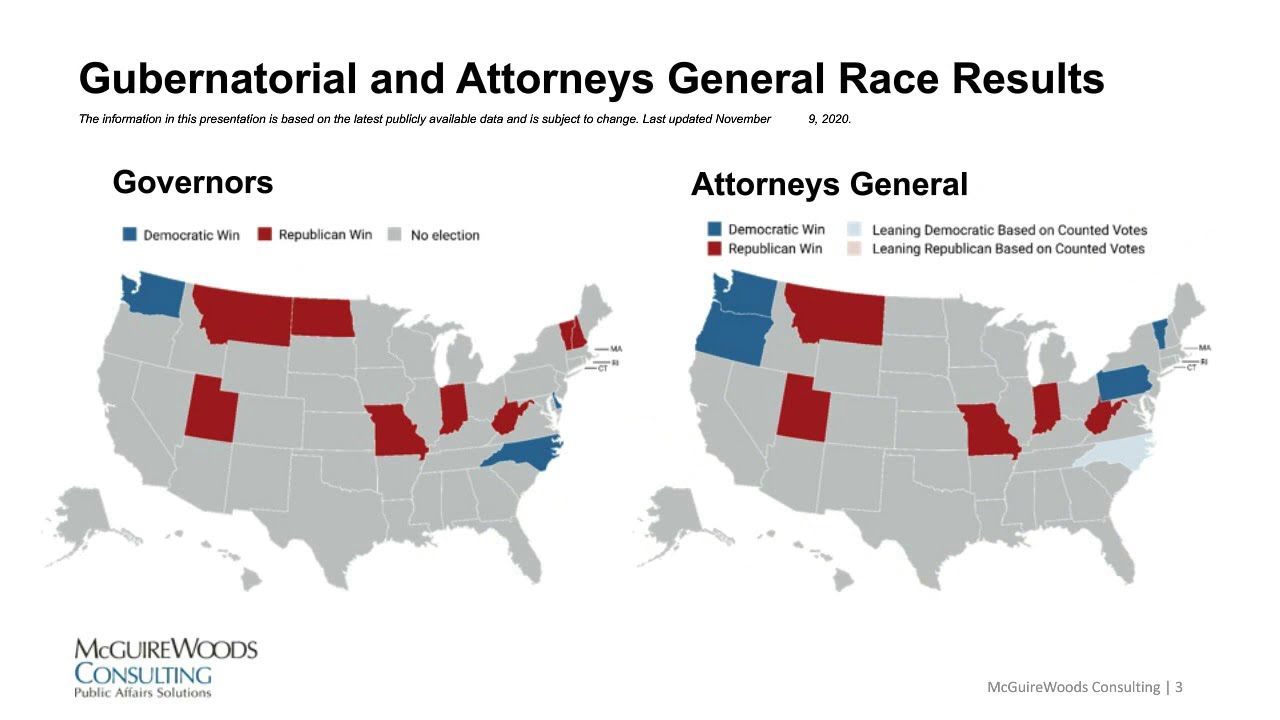 2020 Election Recap: Gubernatorial, Attorneys General and State ...