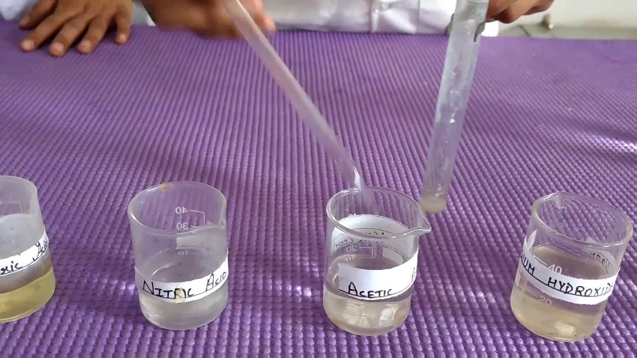 Class 10-ACID,BASE & SALT -Practical - YouTube