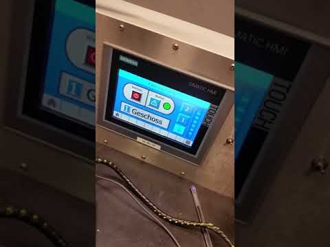 Elevator with HMI touchscreen - YouTube