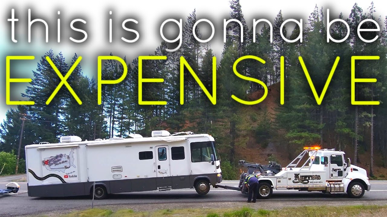 RV ENGINE BLOWN OUT DRIVING UP CALIFORNIA MOUNTAINS - YouTube