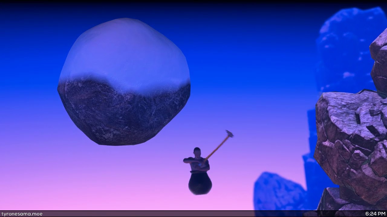 SILENT ANGRY HAMMER CLIMBING (Getting Over It) - YouTube