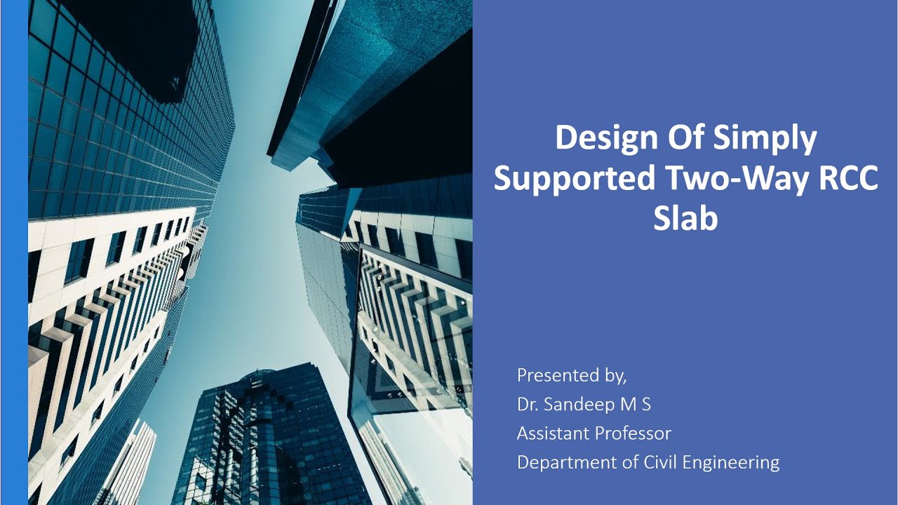 RCC Two-Way Slab Design | Simply Supported Slab with Example Problem ...