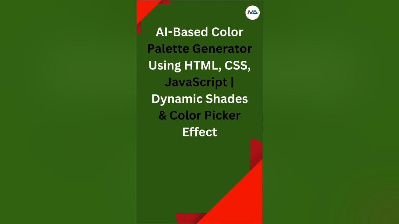 🎨 Build an AI-Based Color Palette Generator in 60 Seconds! ⏱️ (HTML ...