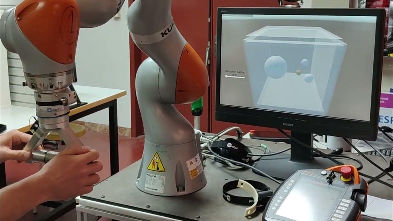 ROBOASSSET/i-REHAB Robotic Haptic interaction in Unity-ROS2 - YouTube