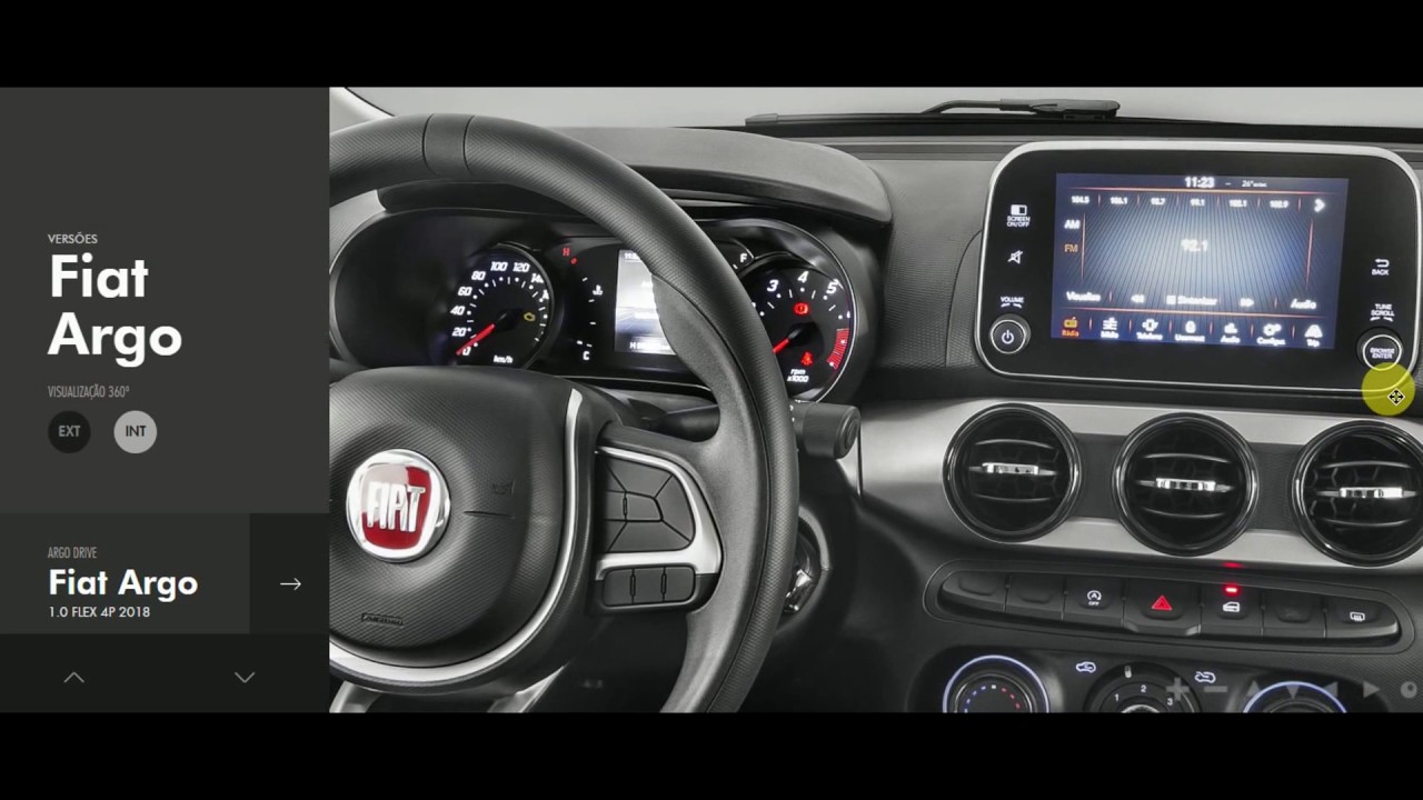 Fiat argo 2018 360 graus 1.0 flex 4p interior panoramico substituto do ...