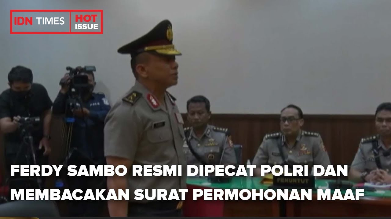 FERDY SAMBO RESMI DIPECAT POLRI - YouTube