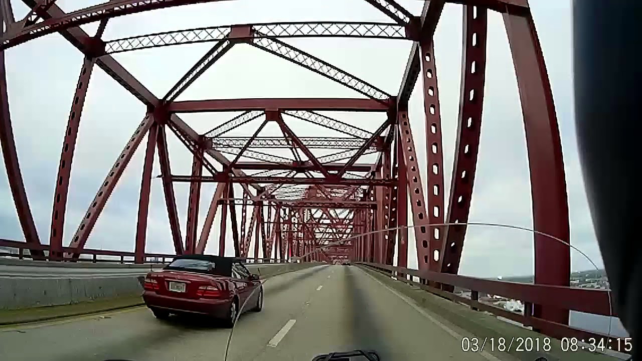 Ride over Mathews Bridge into Jacksonville, Florida - YouTube
