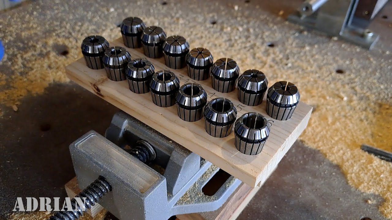 ER20 Collets Holder made on DIY CNC machine - YouTube