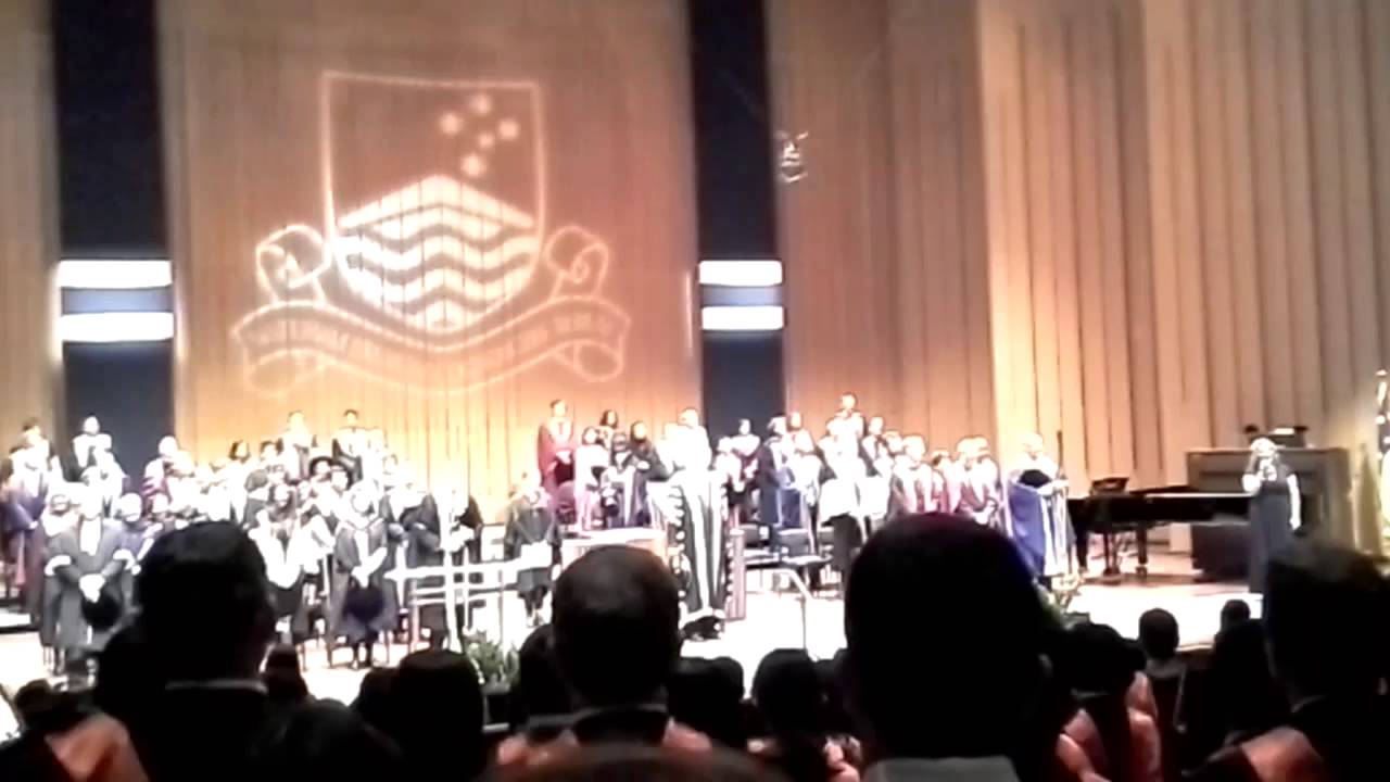 Advance Australia Fair - ANU Graduation Ceremony - YouTube