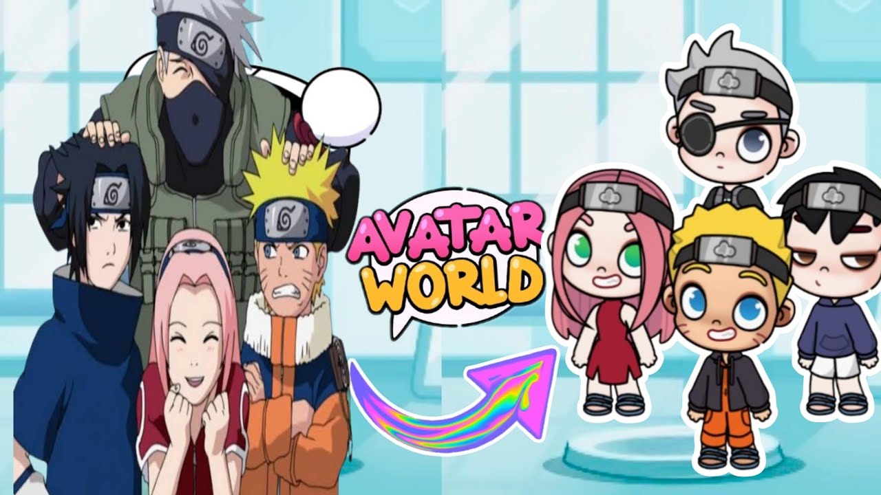 HOW TO MAKE NARUTO CHARACTERS💗 look in AVATAR WORLD 🌎 #avatarworld ...