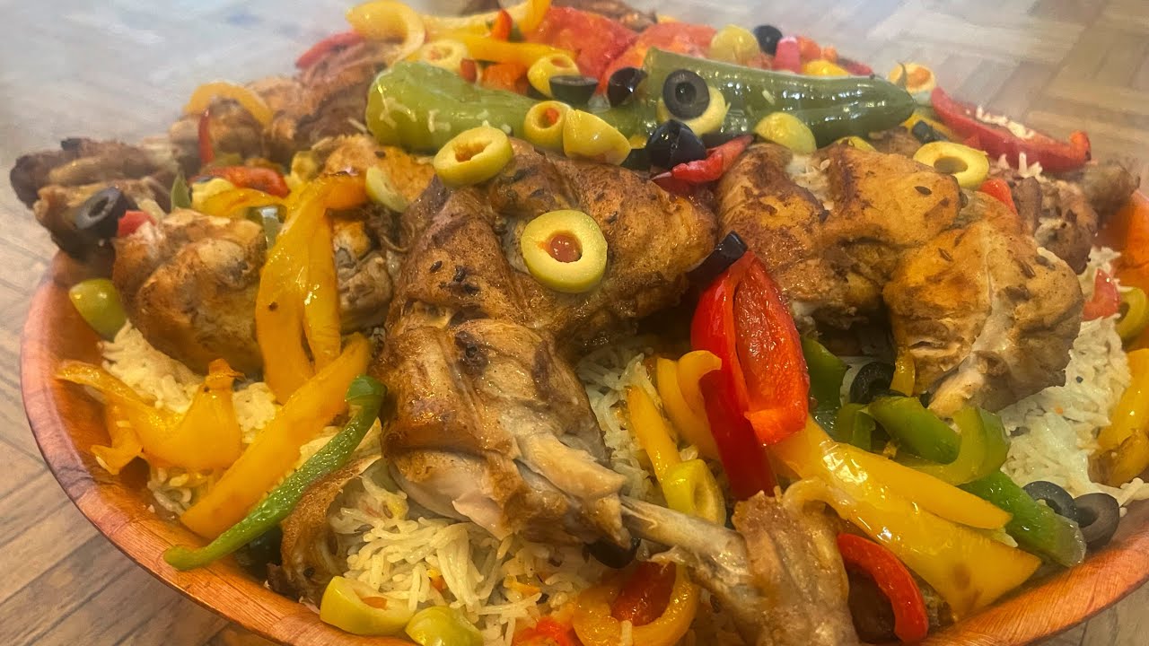 Colouring chicken 🍚 rice| Best🐔 chicken and rice recipe - YouTube