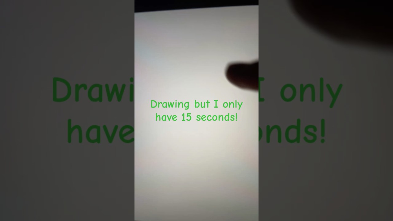 Drawing but I have 15 seconds and I can’t draw people 😂 - YouTube