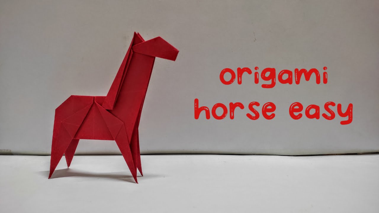 Origami Horse Easy | How To Make Origami Horse Easy | Bee Origami - YouTube