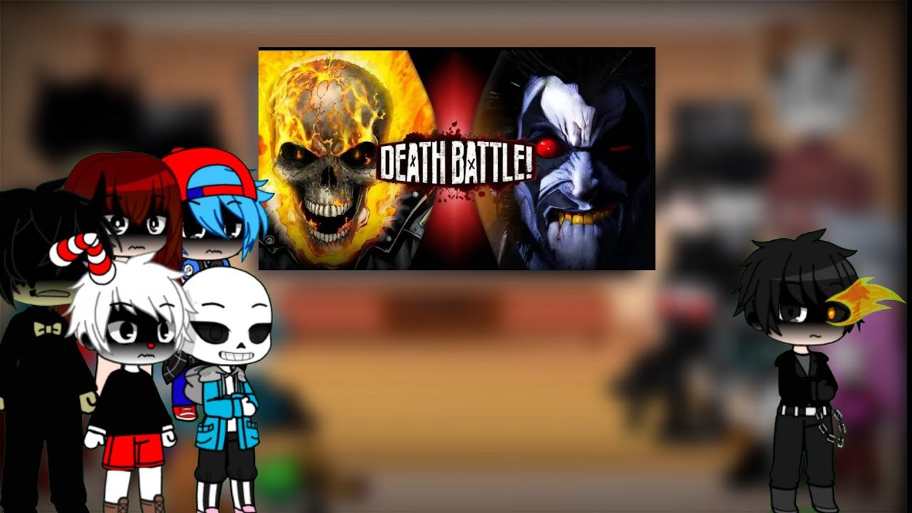 FNF and Indie Cross react to Ghost rider vs Lobo - YouTube