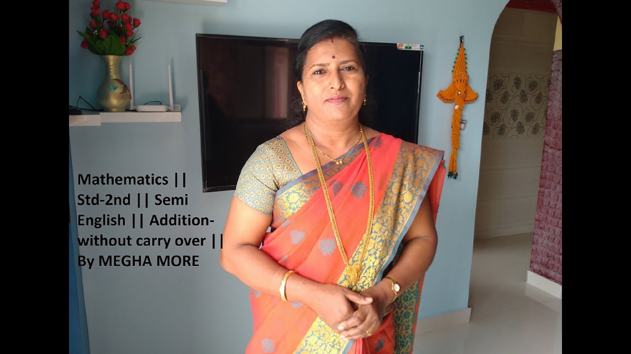 Mathematics || Std-2nd || Semi English || Addition- without carry over ...