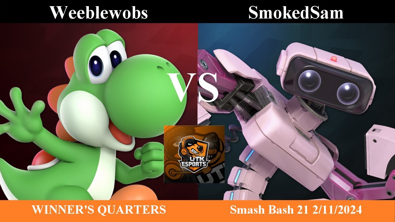 UTK Smash Bash 21! Winner's Quarters: Weeblewobs (Yoshi) vs SmokedSam (Rob) - YouTube