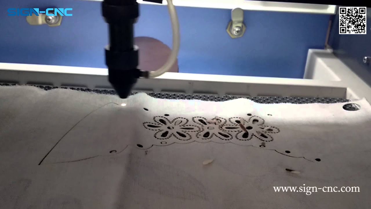 SIGN-4030 small textile and fabric cutting machine, laser engraving and ...
