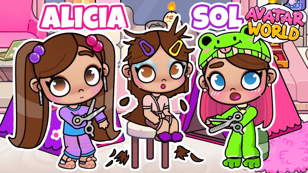 PIJAMADA con *ALICIA GAMEPLAYS* en Avatar World | Sol Games - YouTube