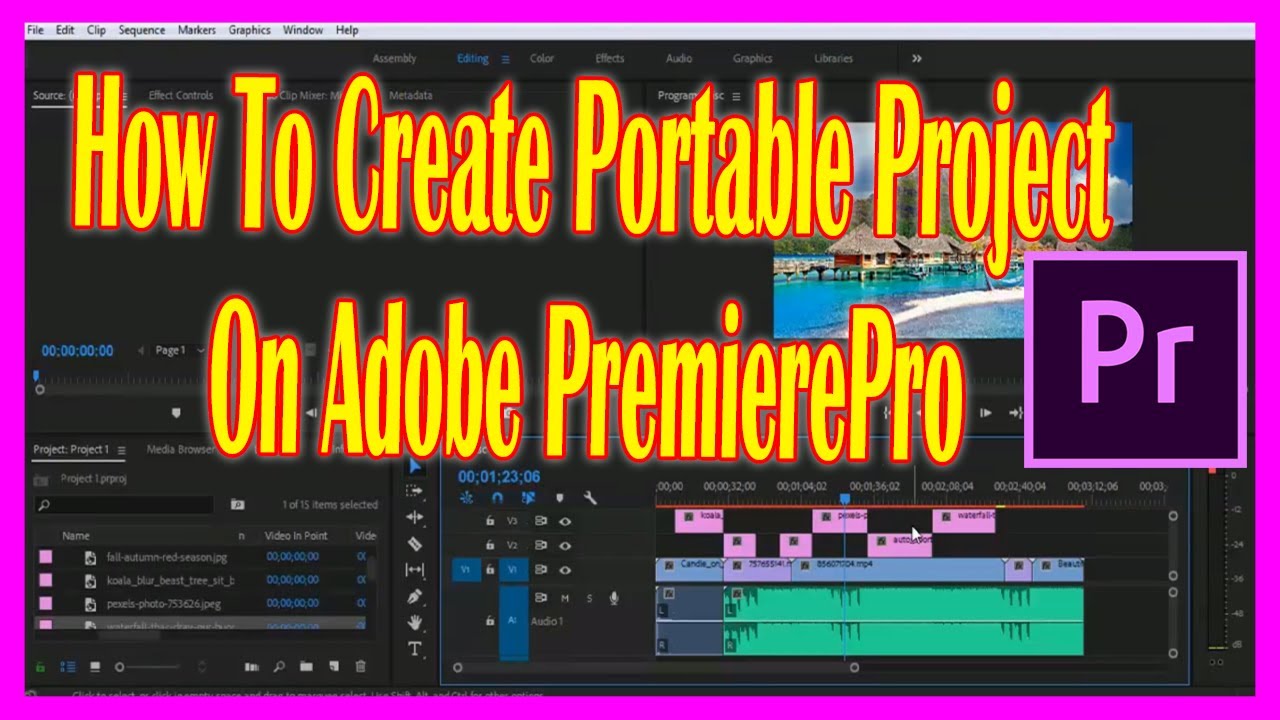 How to Create Portable Project on Adobe Premiere Pro? - YouTube