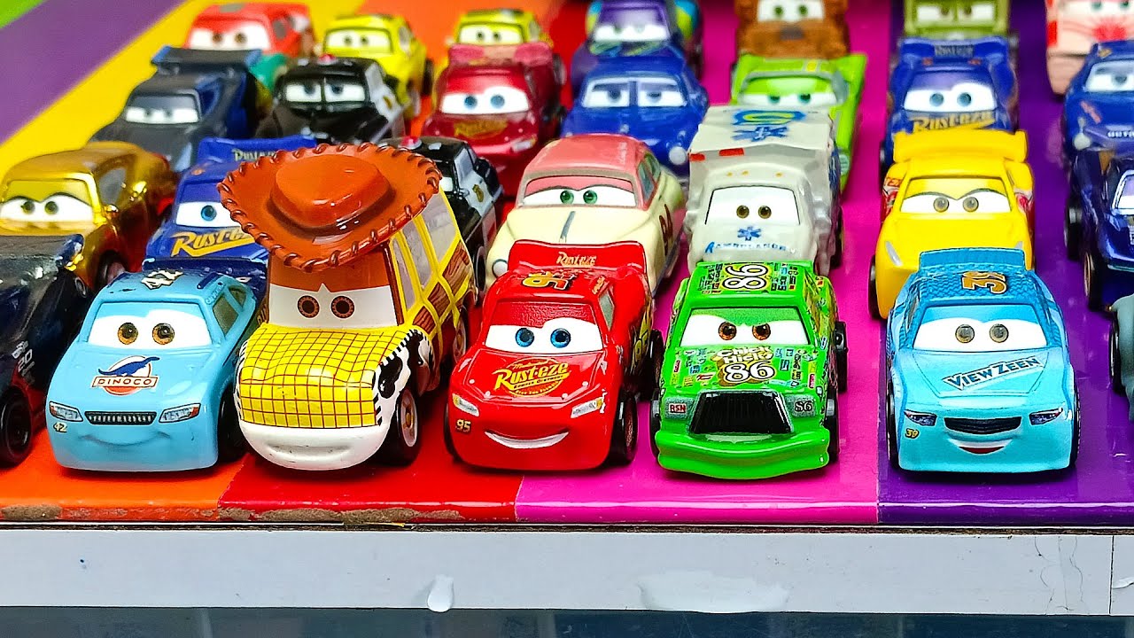 Clean up muddy minicars & disney car convoys! Lightning McQueen, Disney ...