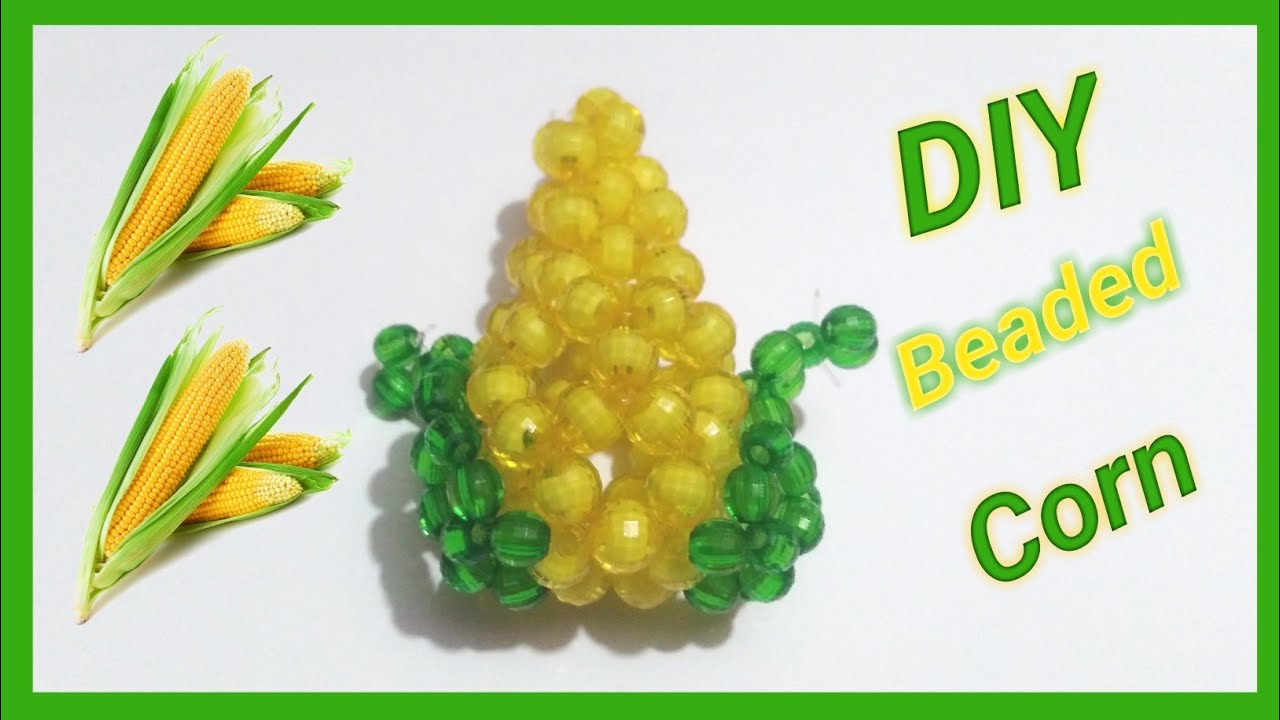 পুতির ভুট্টা/beadedcorn/howto make beaded corn/পুতি দিয়ে ভুট্টা বানানো ...