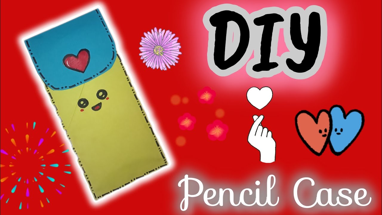 DIY/Cute Origami Paper Pencil Case/Paper Craft Making/Pencil Case with ...