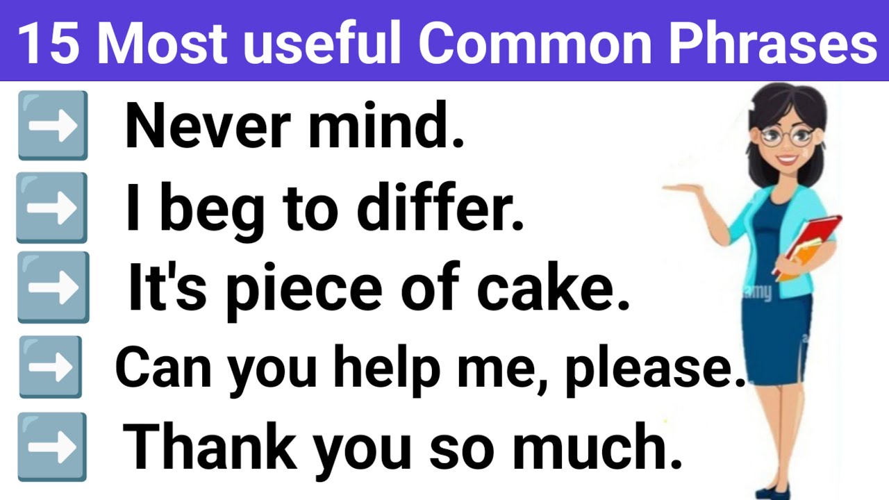 15 most useful English Phrases for daily use | Learn daily use Phrases ...