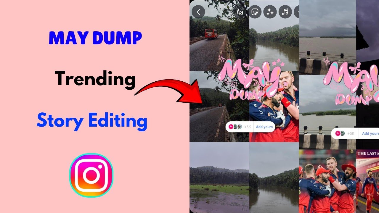 How to Upload the Trending “May Dump” 📸 Story on Instagram 📲 | Step-by ...