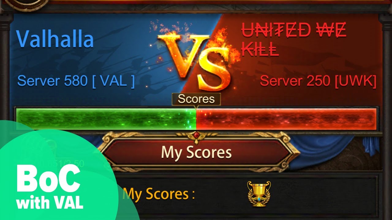 VAL vs S250 UWK - 200B K45's vs VAL | BoC | Evony: The King's Return ...