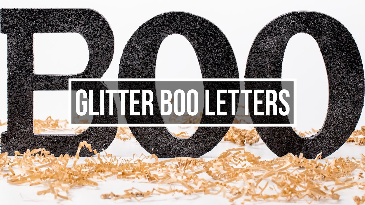Glitter BOO Letters Craft - YouTube
