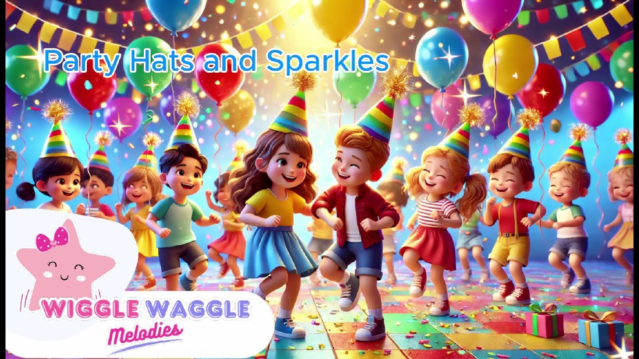Party Hats and Sparkles | Wiggle Waggle Melodies @KidsClub-1195 - YouTube