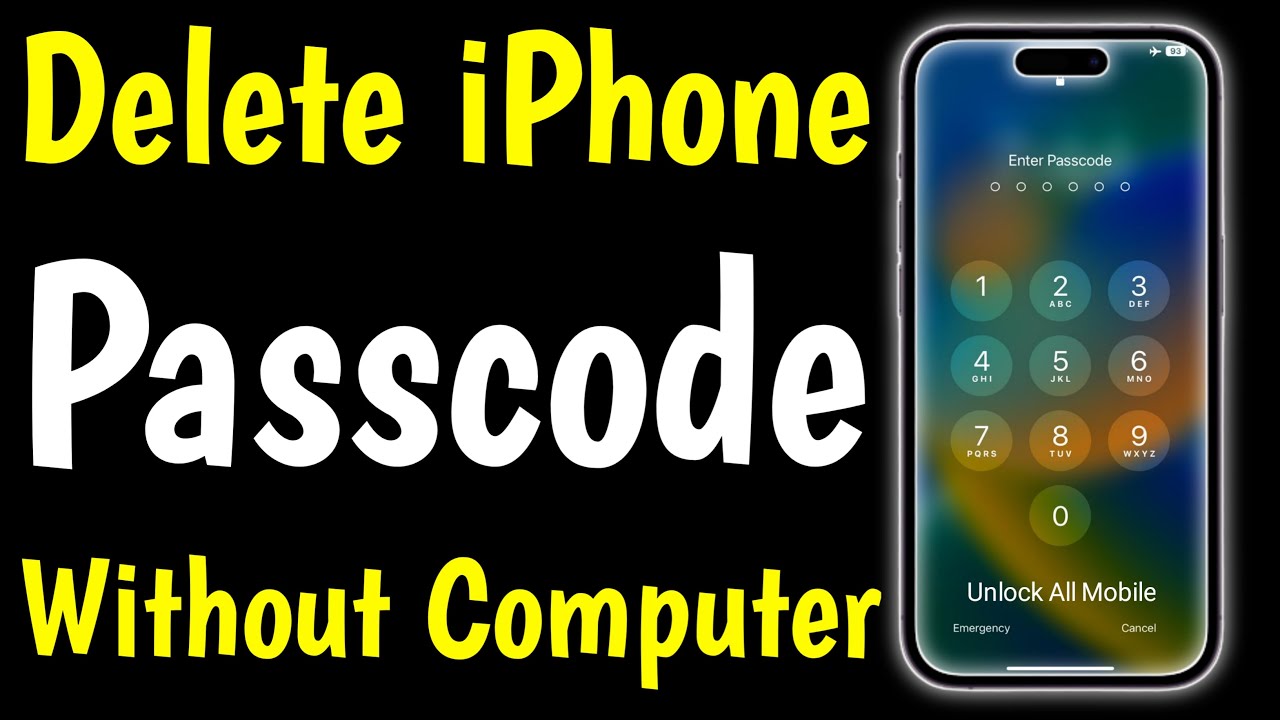 Delete iPhone Forget Passcode Without Computer | Unlock iPhone IF ...