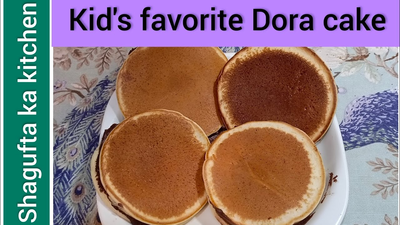 How to make dora cake|pan cake easy recipe|kid's favorite@by Shagufta ...