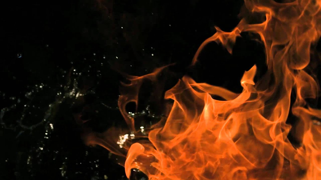 Slow Motion Water in Flames Stock Video Footage - YouTube