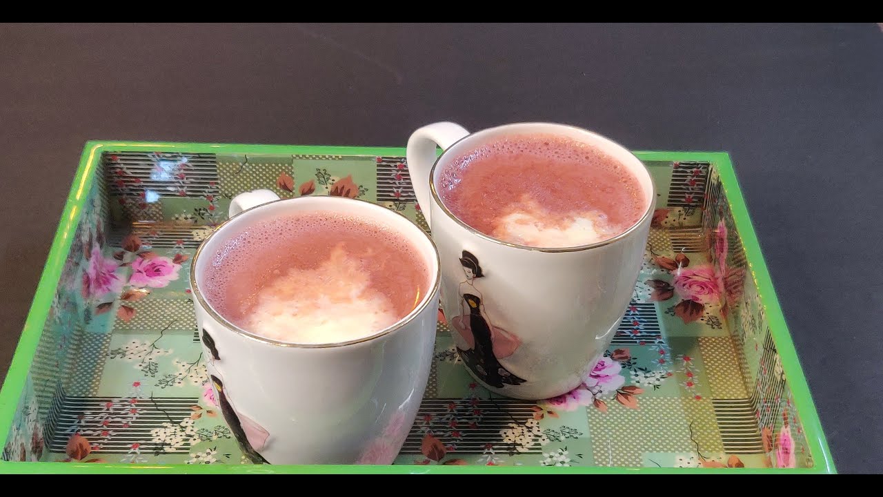 Kashmiri Sheer Chai | Traditional Kashmiri Pink Tea | Kashmiri Noon ...