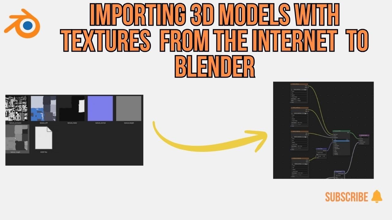 Importing 3D models with textures from the internet to Blender # ...