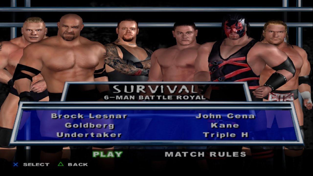 WWE SmackDown! HCTP - Brock Lesnar,Goldberg,Undertaker,JohnCena,Kane ...