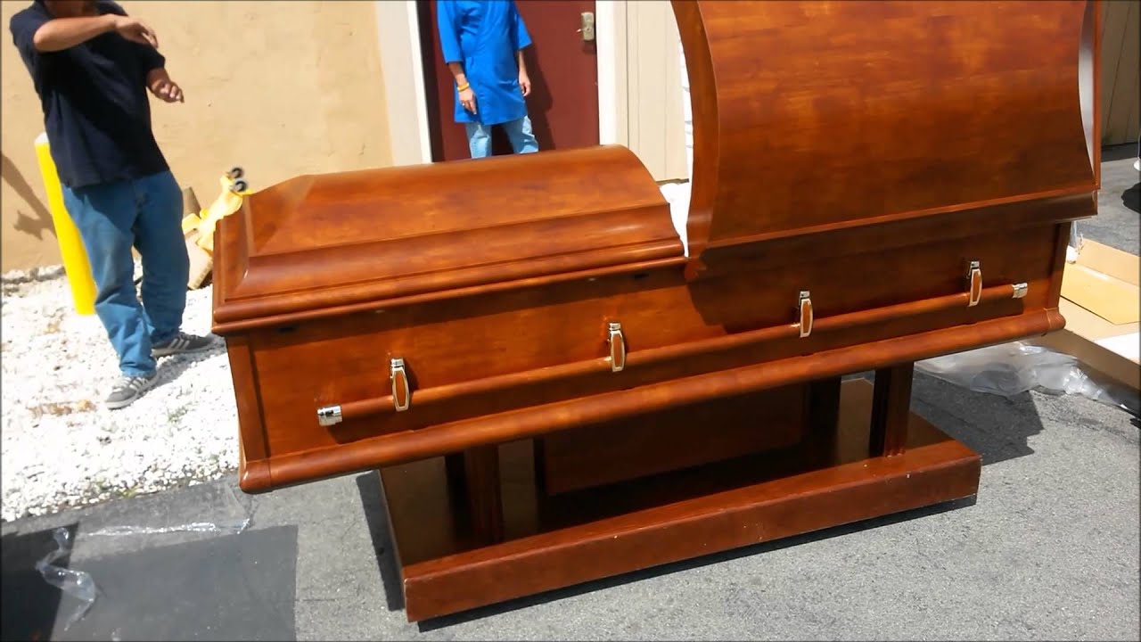 Windsor Cherry Veneer: Wood Caskets - Same Day Caskets - YouTube
