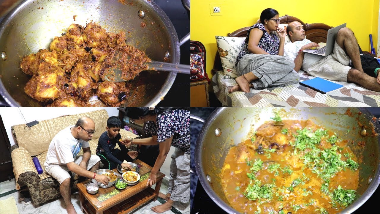 EVENING TO NIGHT ROUTINE || INDIAN DINNER ROUTINE || Masala Gravy Chap ...