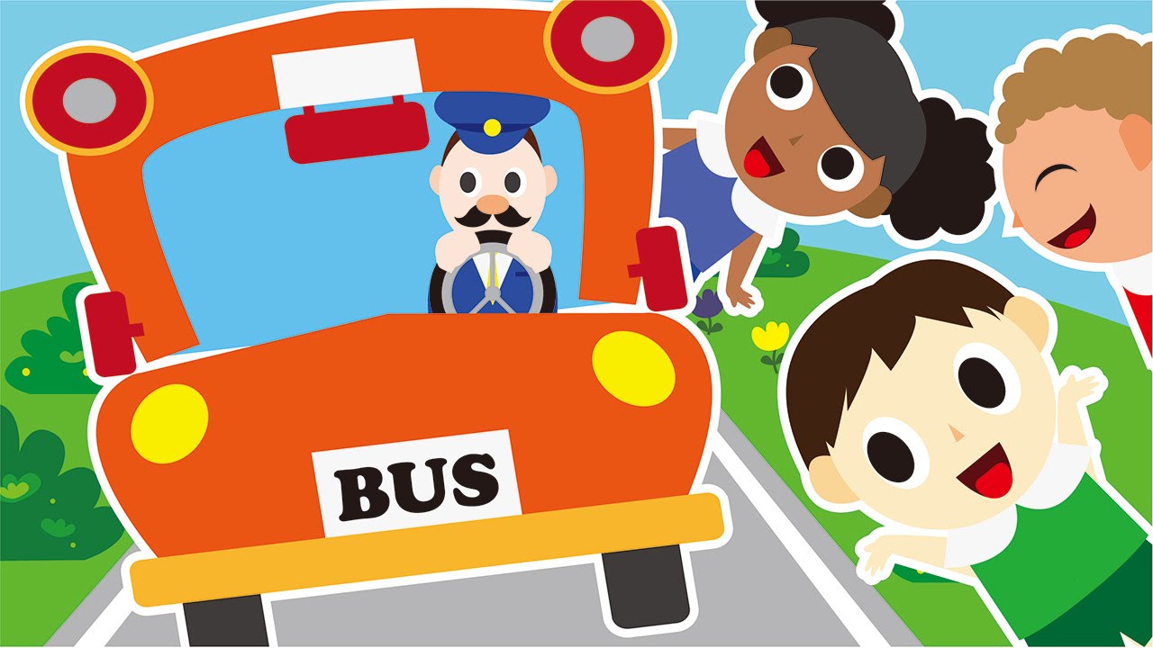 Wheels On The Bus Go Round And Round HD | Children Nursery Rhyme | Kids ...