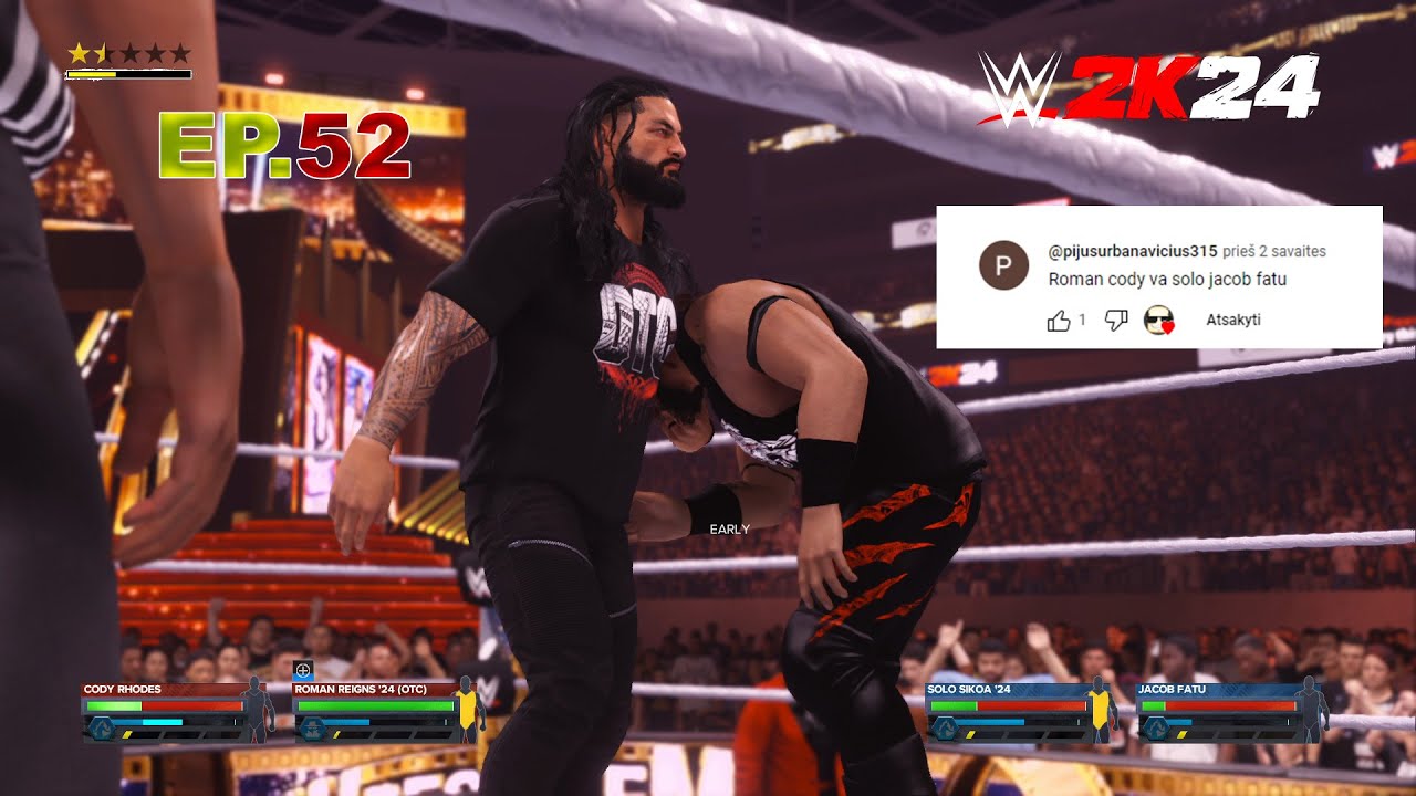 WWE 2K24 | LT | AŠ Jacob Fatu! - YouTube