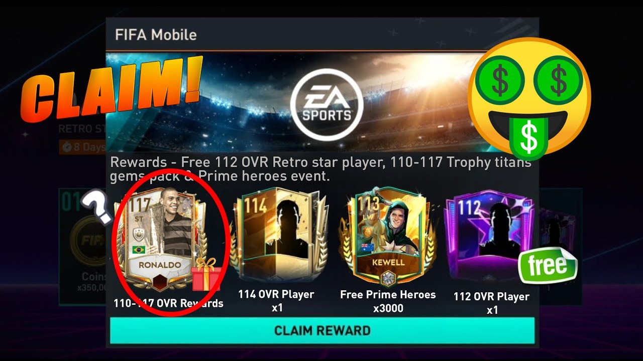 Package 110 117 Free Ronaldo R9 Ovr 117 And New Prime Heroes Fifa