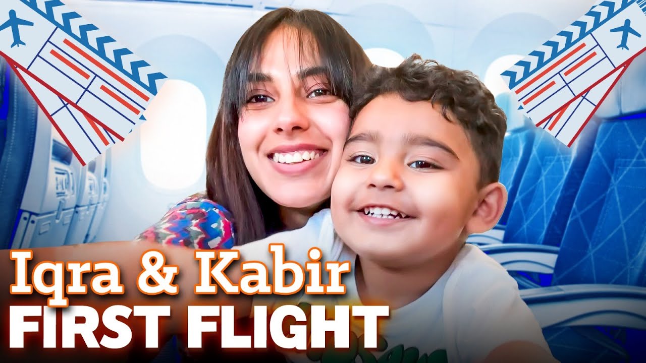 Iqra and Kabir First Flight | ft. KABIR | VLOG# 22 - YouTube