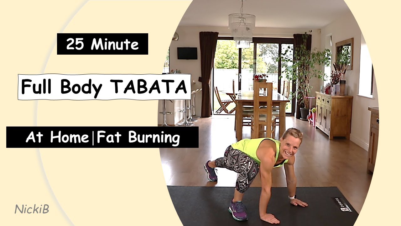 25 Minute Full Body TABATA Workout│At Home│FAT BURNING - YouTube